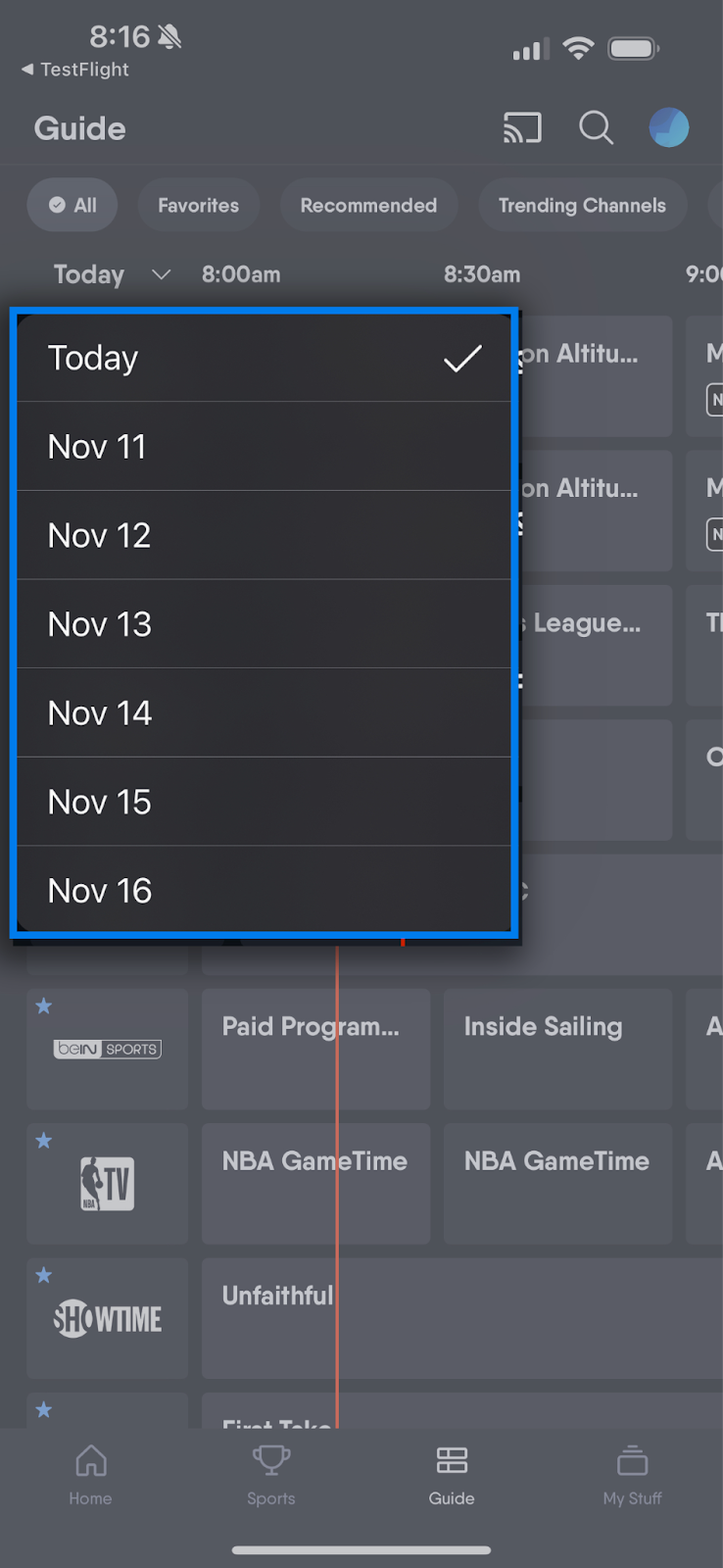 How do I use the Fubo channel guide? – Help Centre