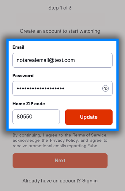 How do I create a Fubo account? – Help Centre