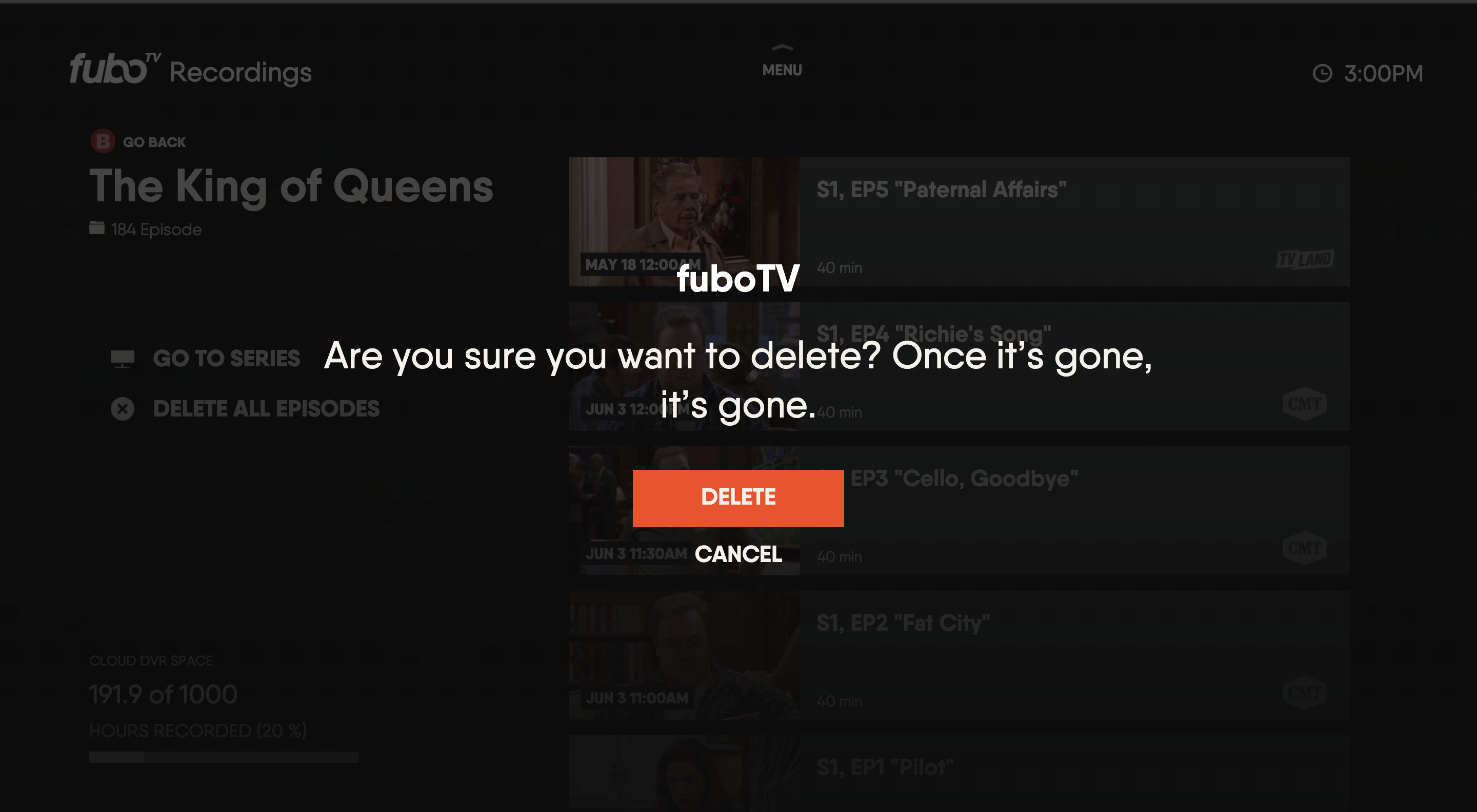 How do I delete recordings from Cloud DVR? – Help Center